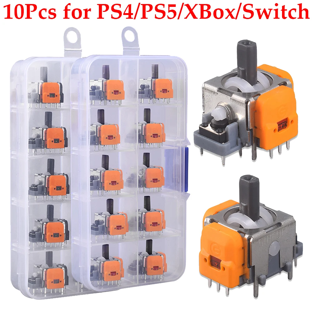 10Pcs-3D-Hall-Effect-Joystick-Adjustable-No-Drifting-Thumbsticks-Module ...