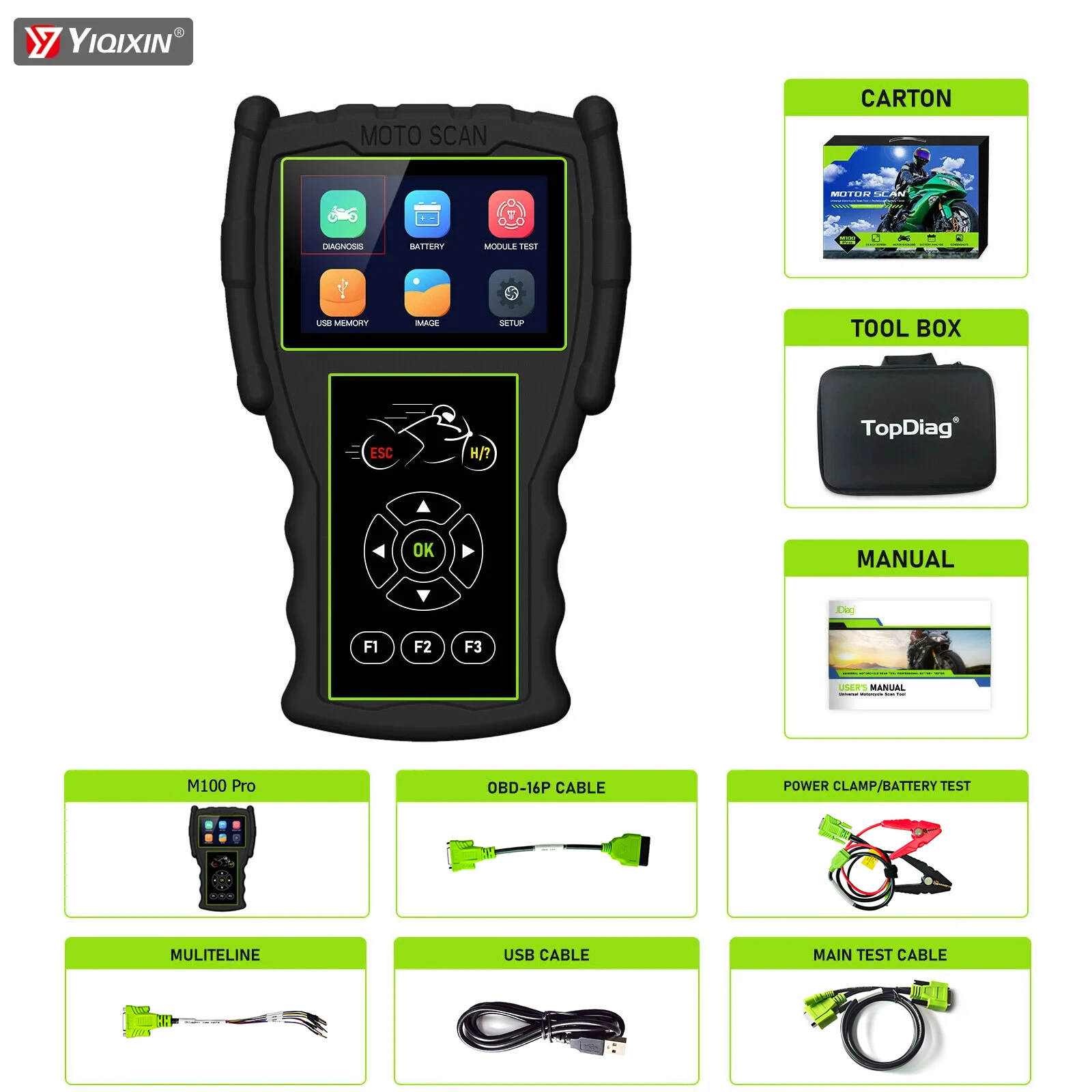 JDiag-M100-Pro-Moto-Scan-Code-Reader-OBD-OBD2-Scanner-Motorrad-Diagnose ...