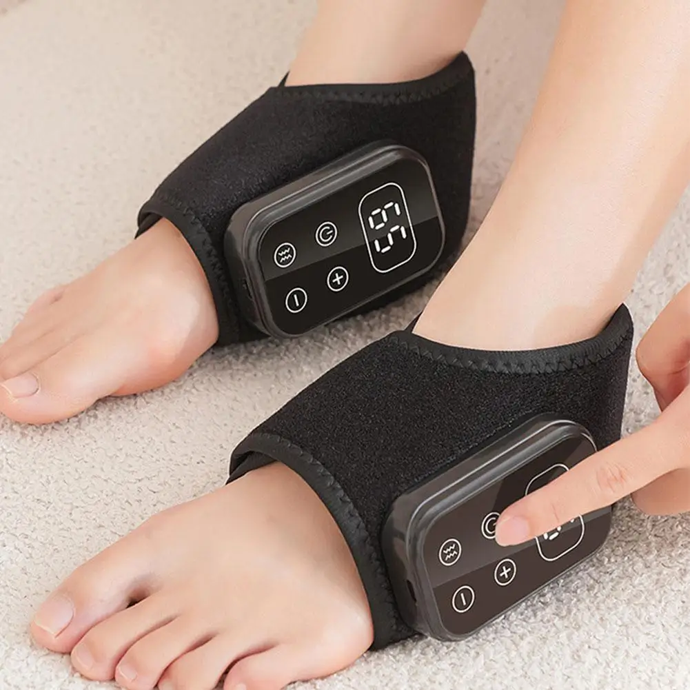 Electric Ankle Heating Massage Hot Compress Vibration Foot Massage 3 ...
