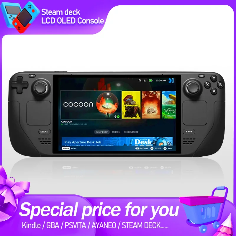 Steam-Deck-Handheld-Gaming-Console-Display-LCD-OLED-Tela-sens-vel-ao ...