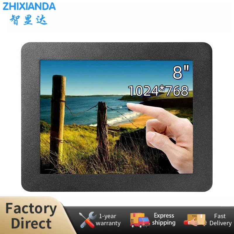 Zhixianda-8-Inch-Capcaitive-Touch-Screen-Embedded-Monitor-Small-Size ...