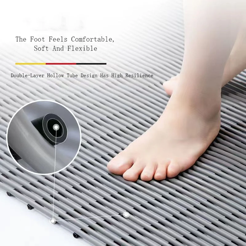 Hollow-Hydrophobic-Mat-Strip-Tube-Mat-Bathroom-Anti-Slip-Mat-Home-Bath ...