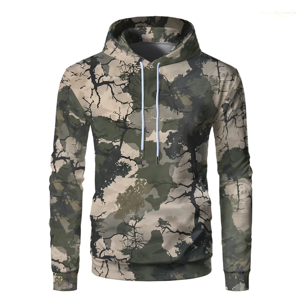 Hunting Camouflage Hoodie Unisex Breathable Camping Oversized Jungle ...