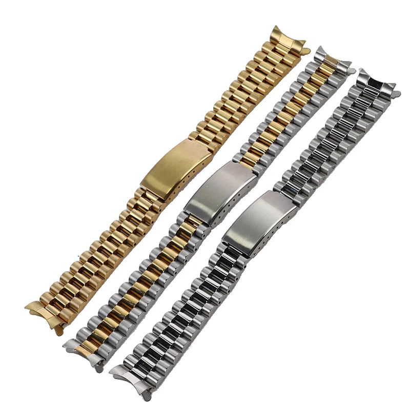 19mm-20mm-Day-Date-Style-Steel-Strap-For-Seiko-5-Sxns80-Snxs79-Snxs79k ...