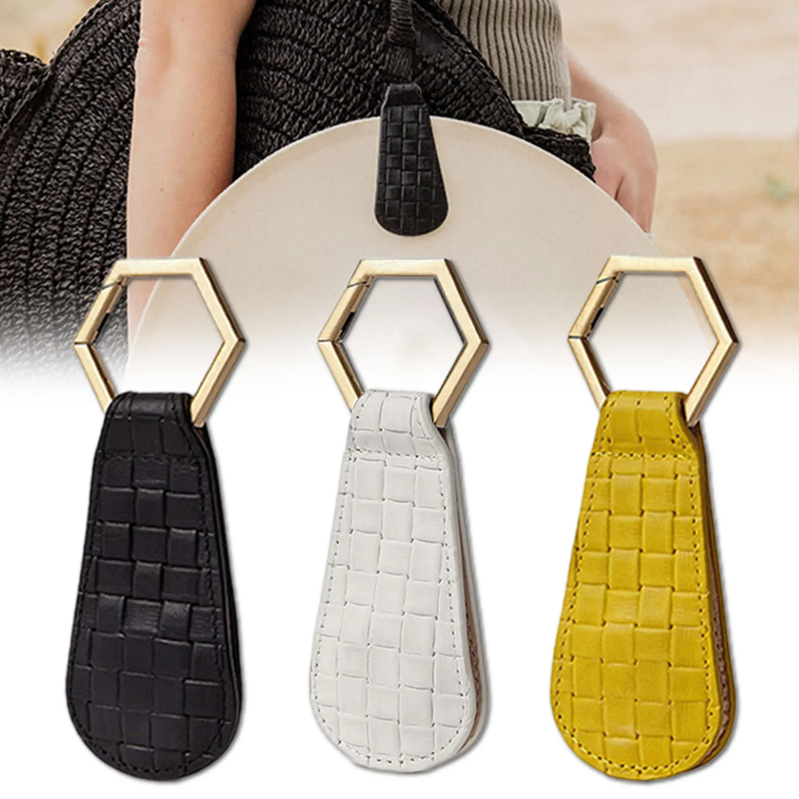 Multifunctional-Hat-Clip-on-Bag-Hat-Keeper-Clip-PU-Handbag-Magnetic-Hat ...
