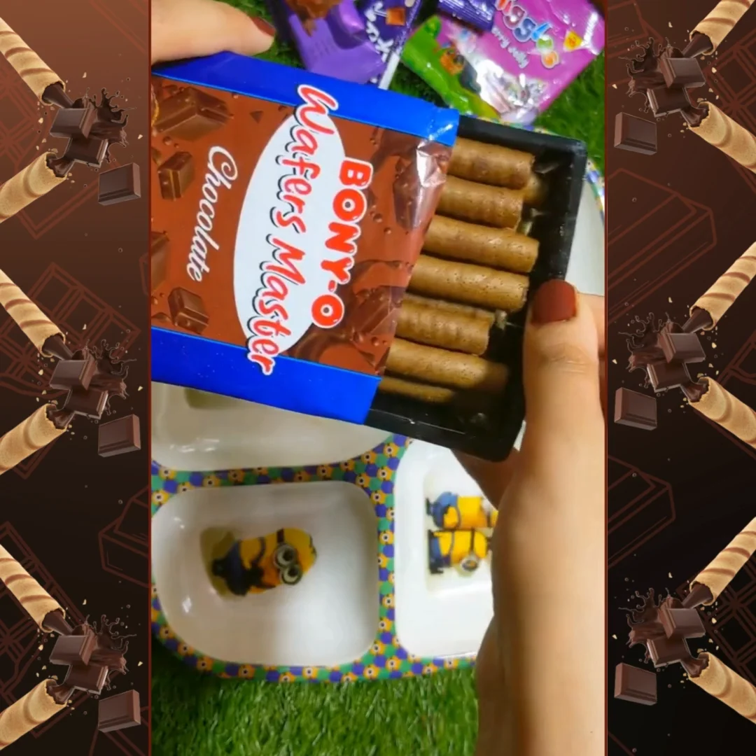 BONY-O Wafers Master Roll 80g (Chocolate,Strawberry,Vanilla) | Daraz.pk