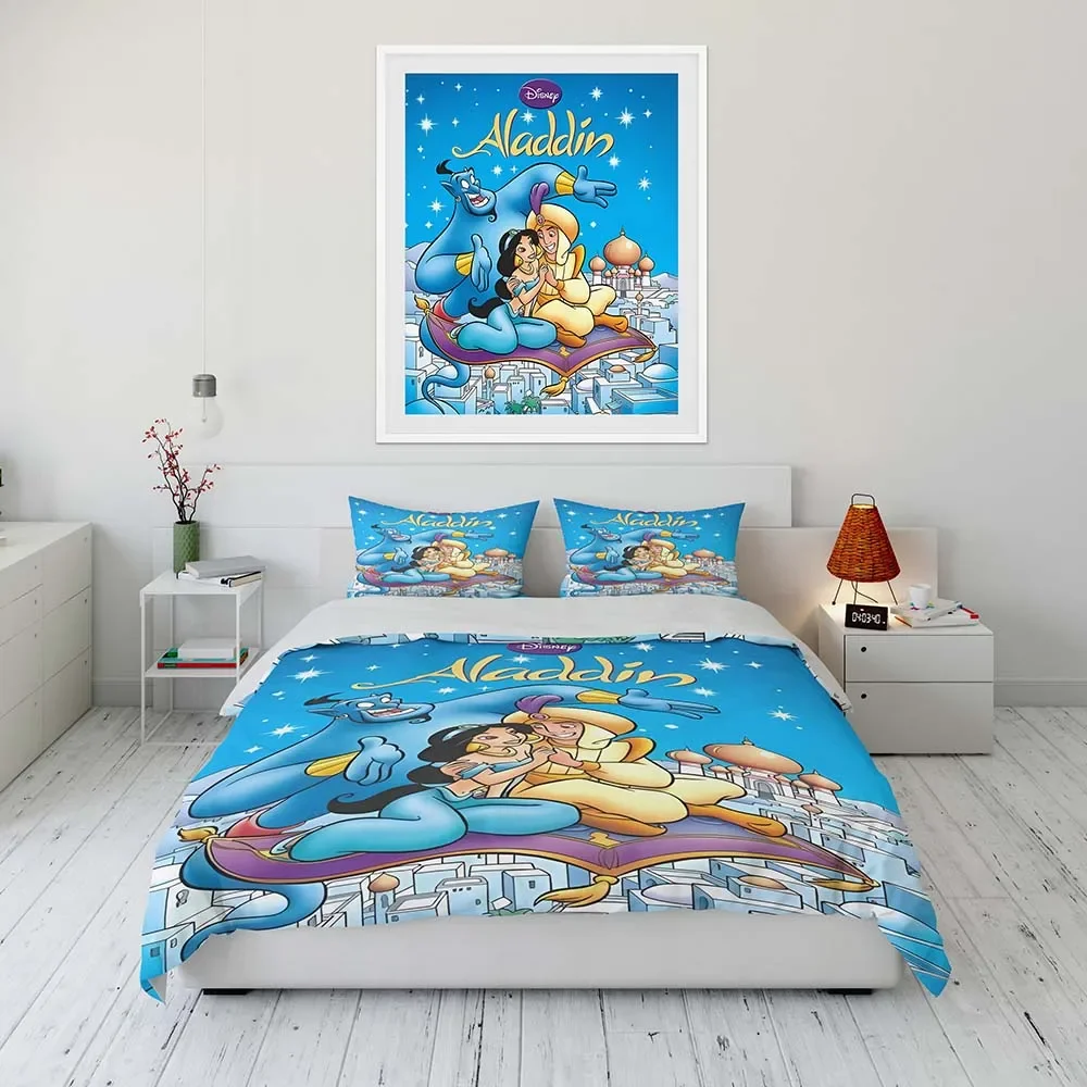 Disney-Aladdin-Jasmine-Princess-Cartoon-Bedding-Set-Quilt-Spiderman ...