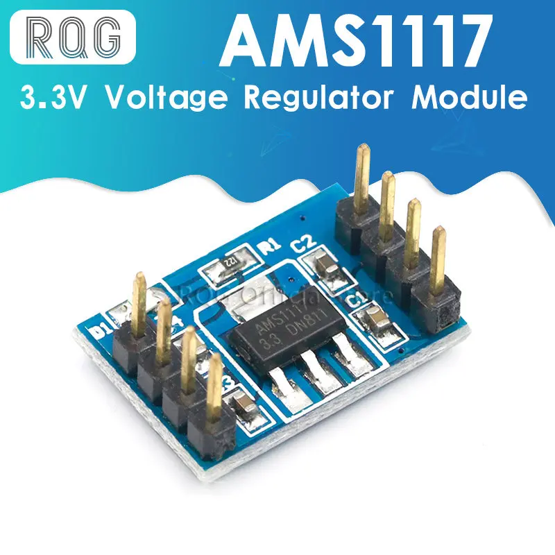 3.3v Voltage Regulator Module Ams1117 Voltage Regulator Chip / 5v To 3.3v Module Dual Channel ...