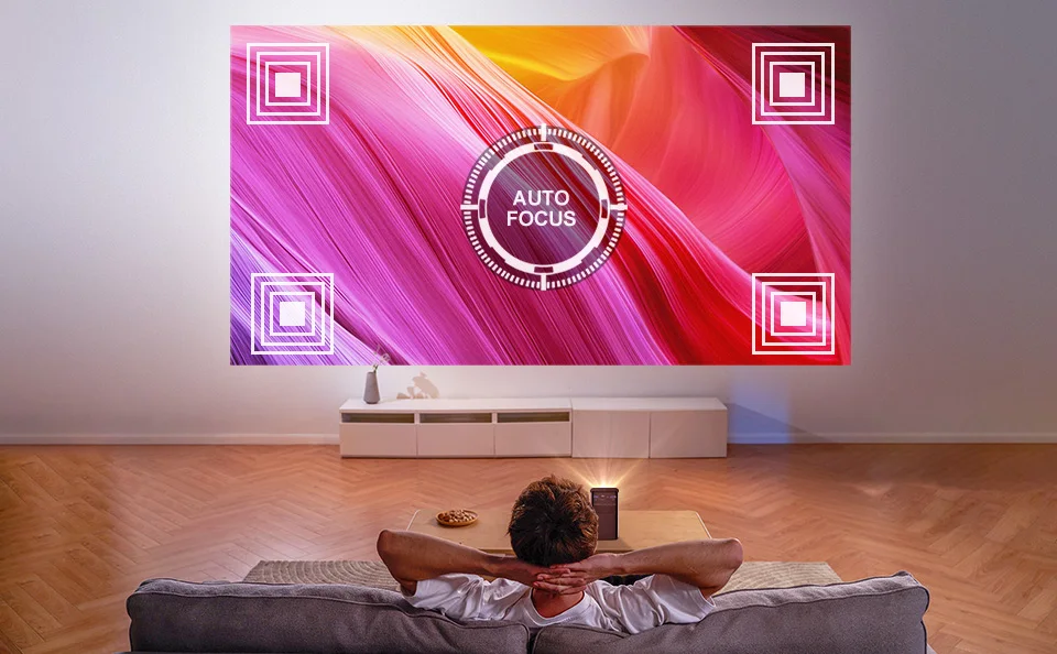 工厂直销跨境爆款奔映P70高清3D 4K可充电微型迷你便携DLP投影机-阿里巴巴