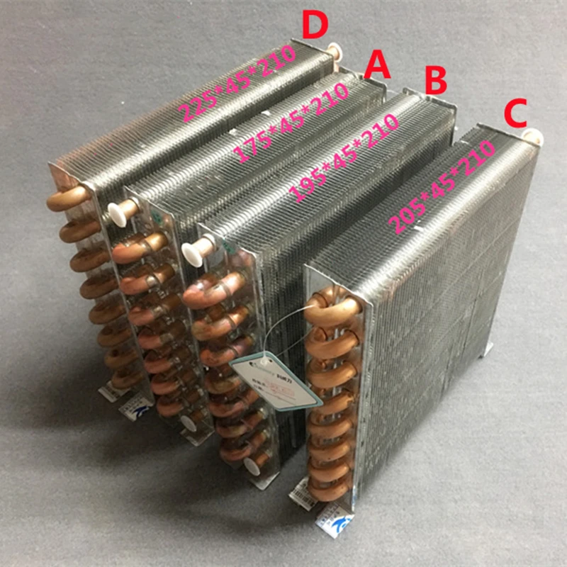 Air-Cold-Water-Cooling-Radiator-Freezer-Condenser-Copper-Tube-Circuit ...