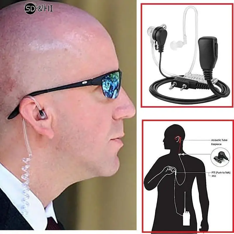 Intercom-Tube-Security-Bodyguard-Acoustic-Earphones-Acoustic-Tube-In ...
