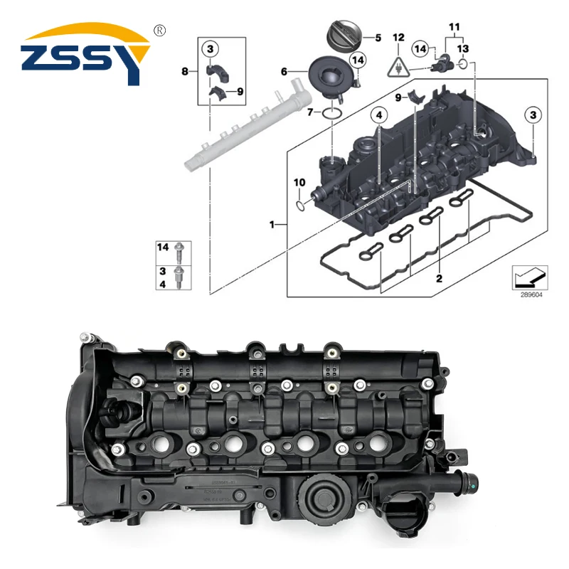 11128570828 11128589941 BMWミニB47 N47 1 3 5シリーズ X1 X3 X5用エンジンバルブカバー ...