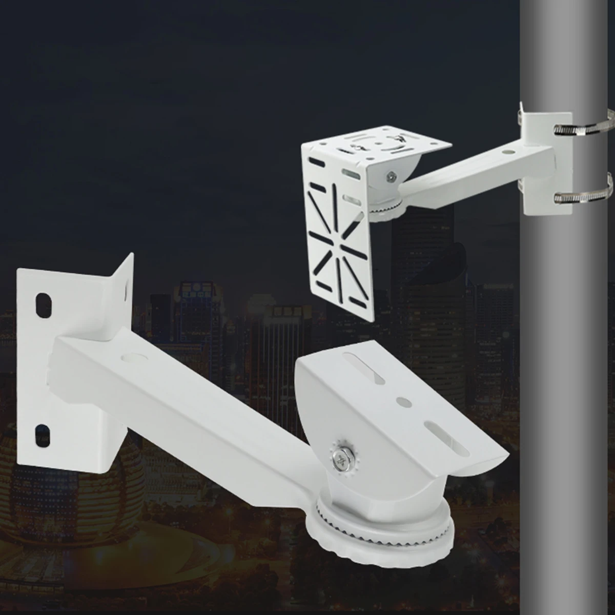 External-Wall-Corner-Mount-Aluminum-Alloy-Steady-Bracket-Security ...