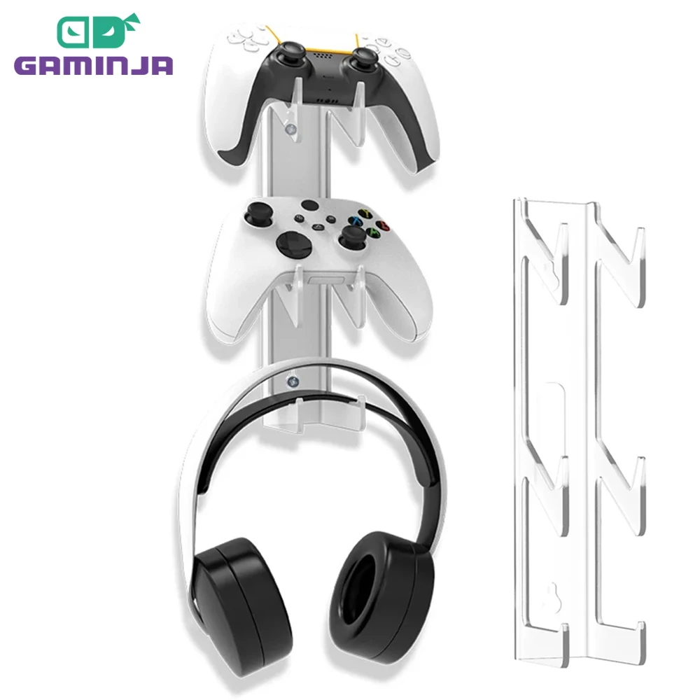 GAMINJA-Transparent-Wall-Mounted-Storage-Rack-Earphone-Gamepad-Display ...