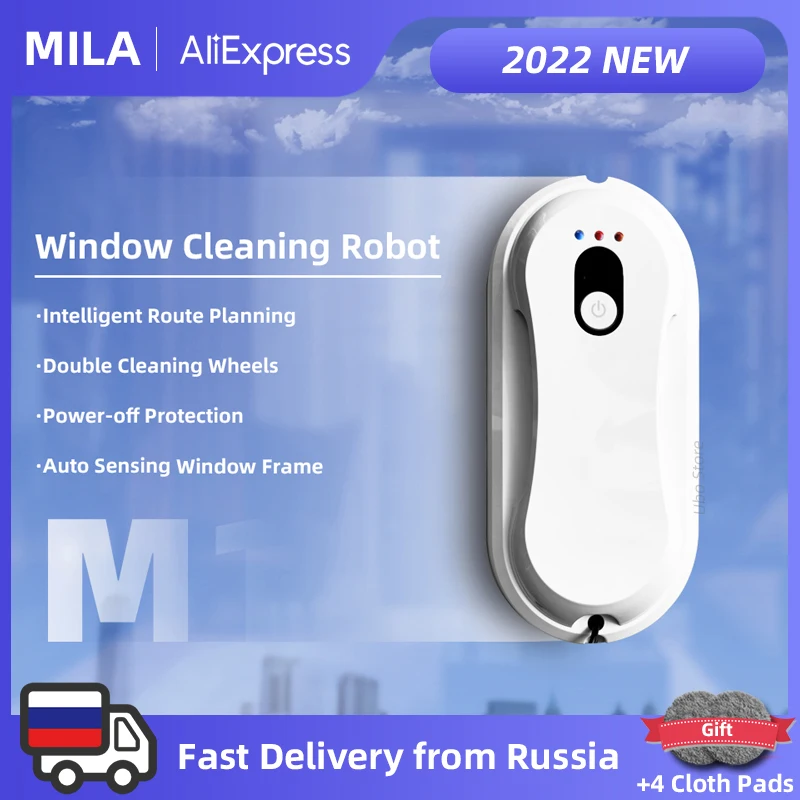 MILA ไฟฟ้าทำความสะอาดหน้าต่าง Windows หุ่นยนต์ทำความสะอาดอัตโนมัติหุ่น ...