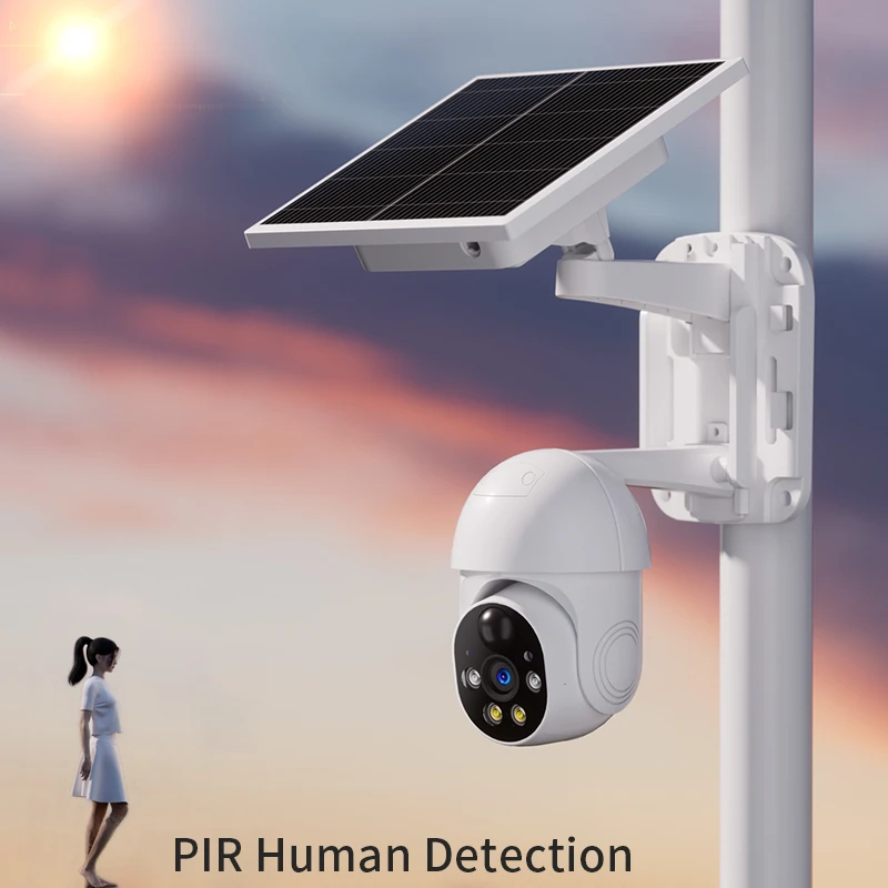 Xiaovv WiFi Solar Panel IP Camera Rechargeable Battery Outdoor Security ...