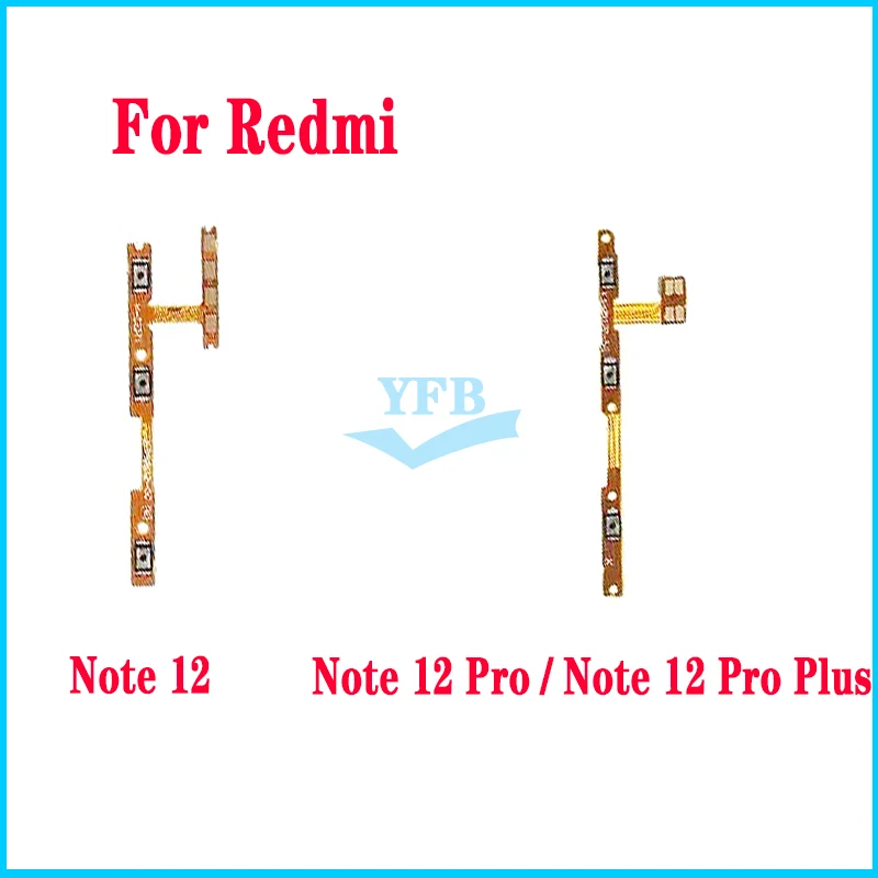 For Xiaomi Redmi Note 12 Pro Plus Pro+ Power On Off Volume Side Button ...