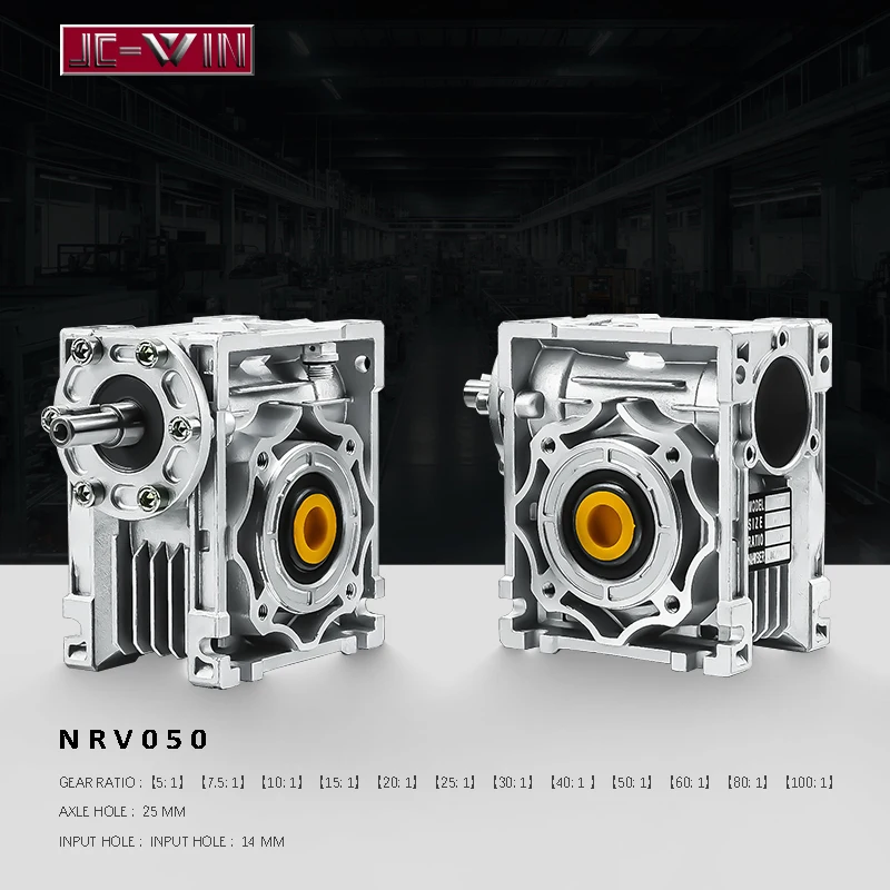 Worm-Gear-reducer-NRV050-Gearbox-Reducer-Gear-ratio-5-1-to-100-1-Hand ...