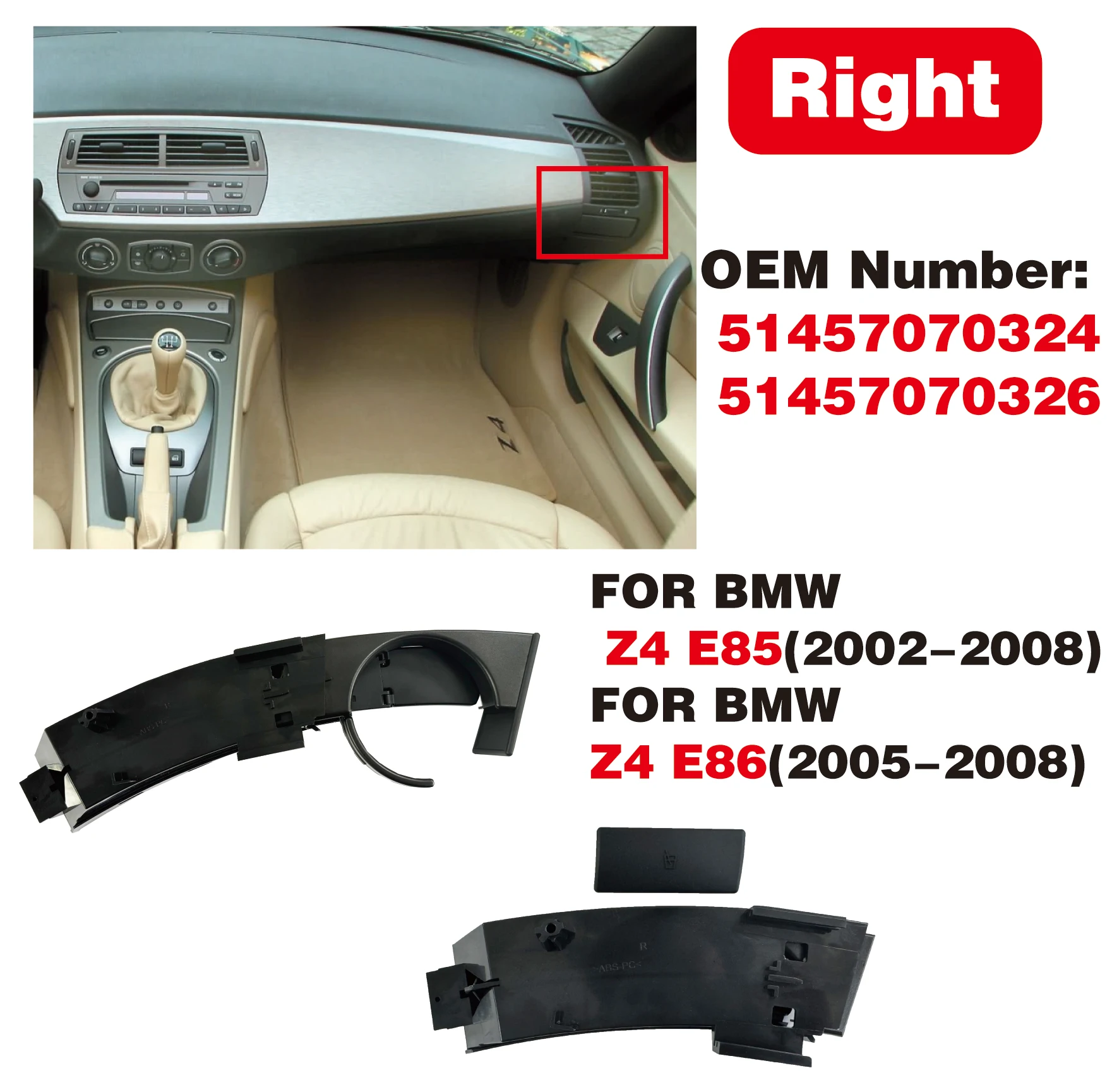 High Quality Dashboard Cup Holder Front Left/Right Car Interior ...