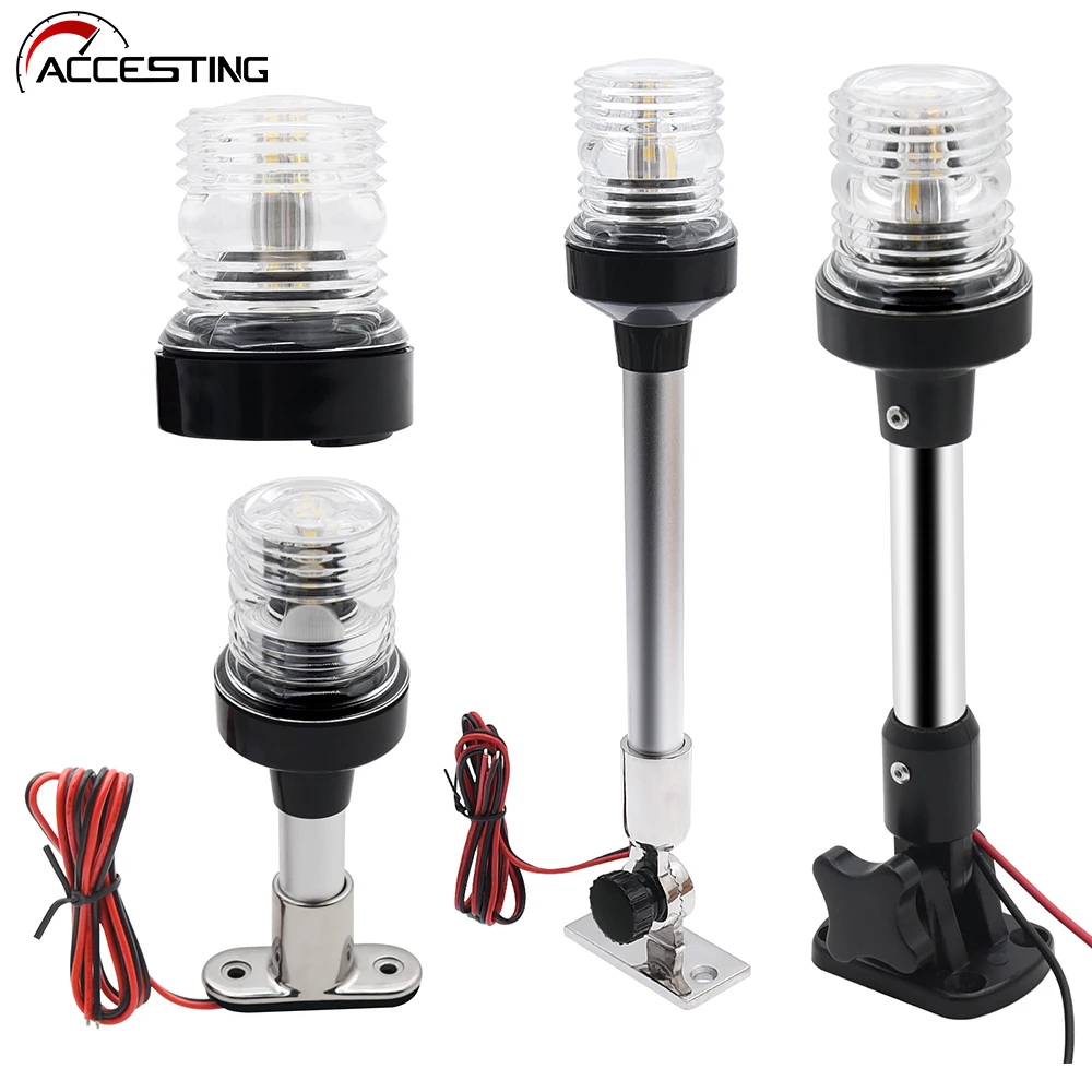 NEW-Fold-Down-LED-Boat-Navigation-Light-for-Yacht-Marine-Anchor-Light ...
