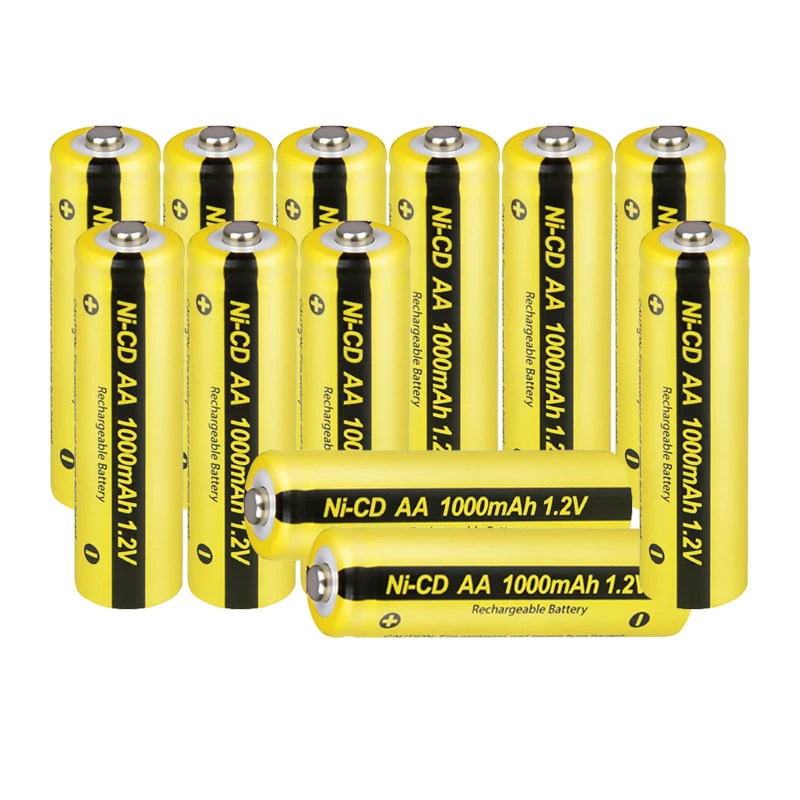 12Pcs/lot PKCELL Ni CD 1.2V AA Battery 1000mAh Rechargeable Batteries 1 ...