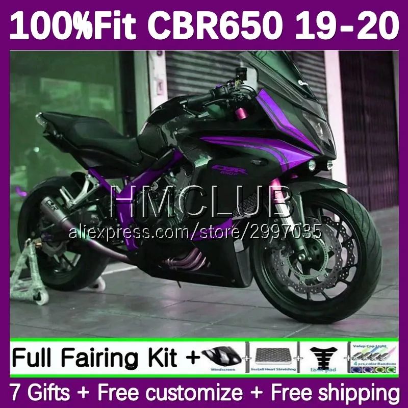 Purple-black-OEM-Fairing-For-HONDA-CBR650-CBR-650-F-650F-CC-19-20-Frame ...