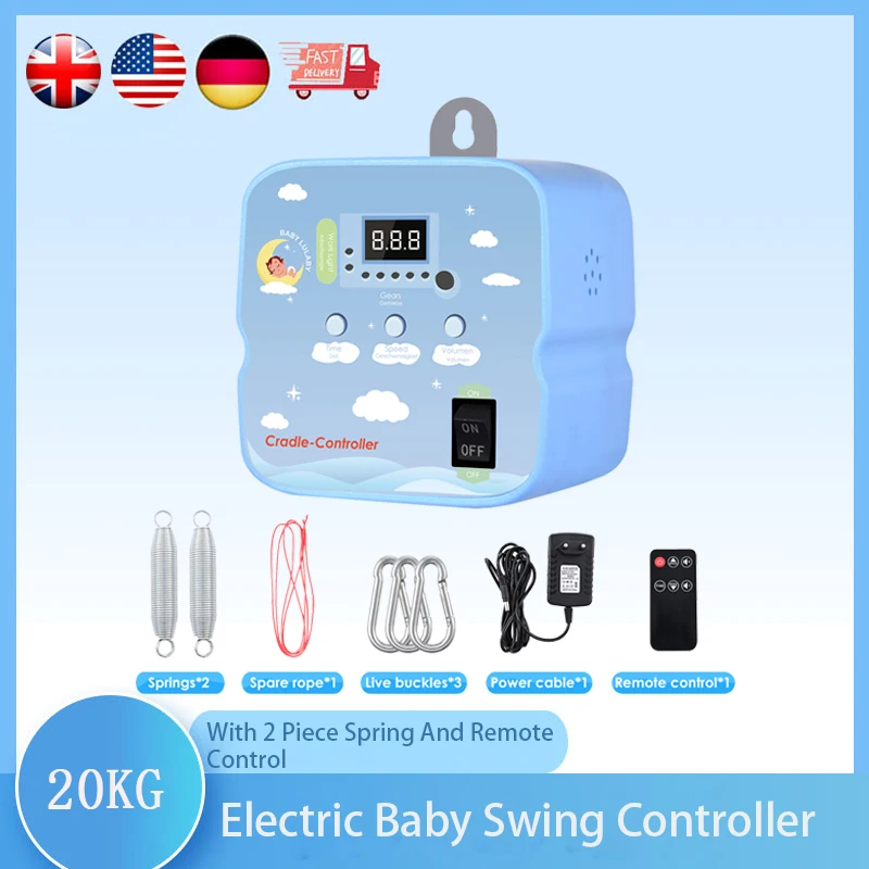 Electric-Baby-Swing-Controller-with-Adjustable-Timer-2-Piece-Spring ...