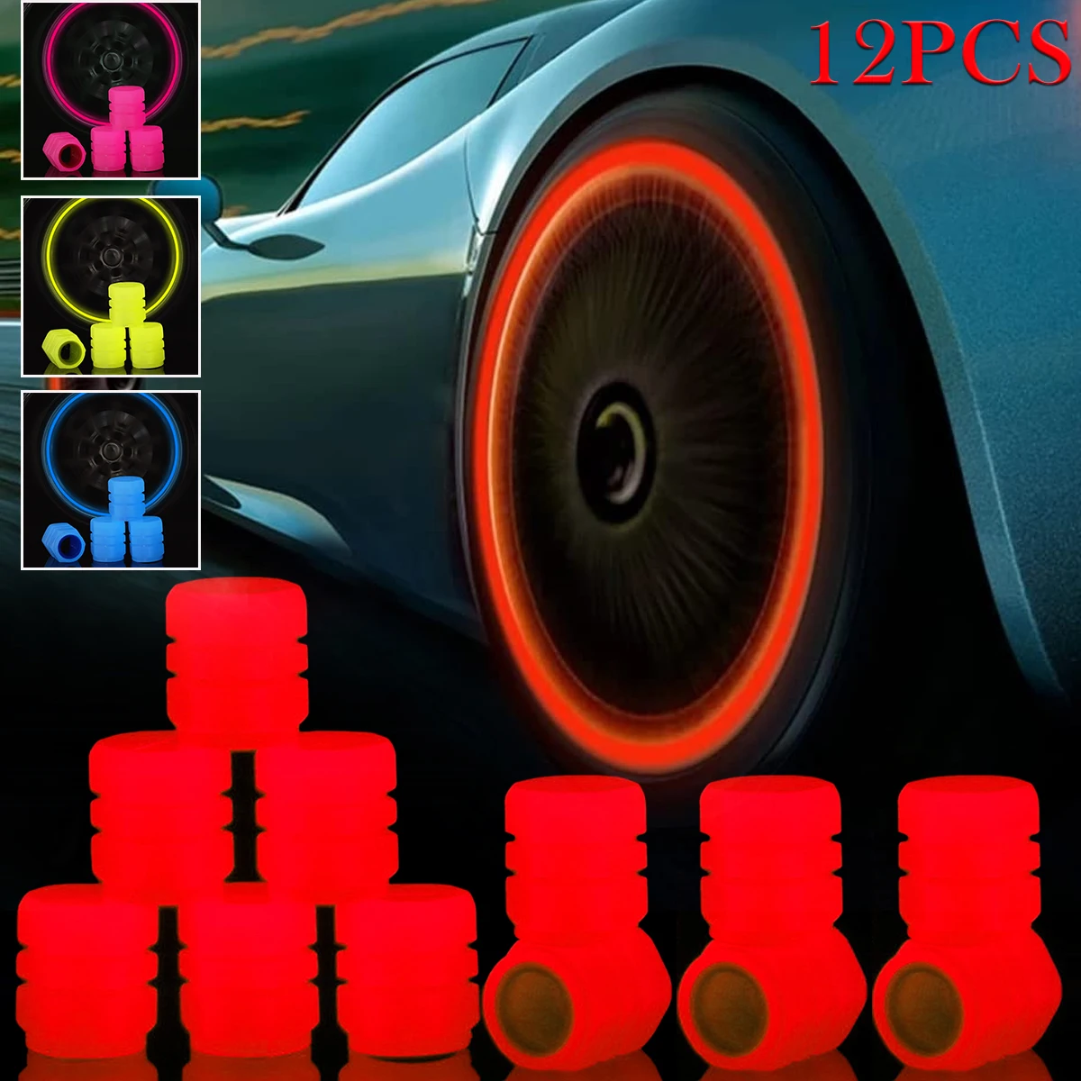 Fluorescent-Night-Glowing-Valve-Caps-Car-Luminous-Tire-Valve-Cap-Valve ...
