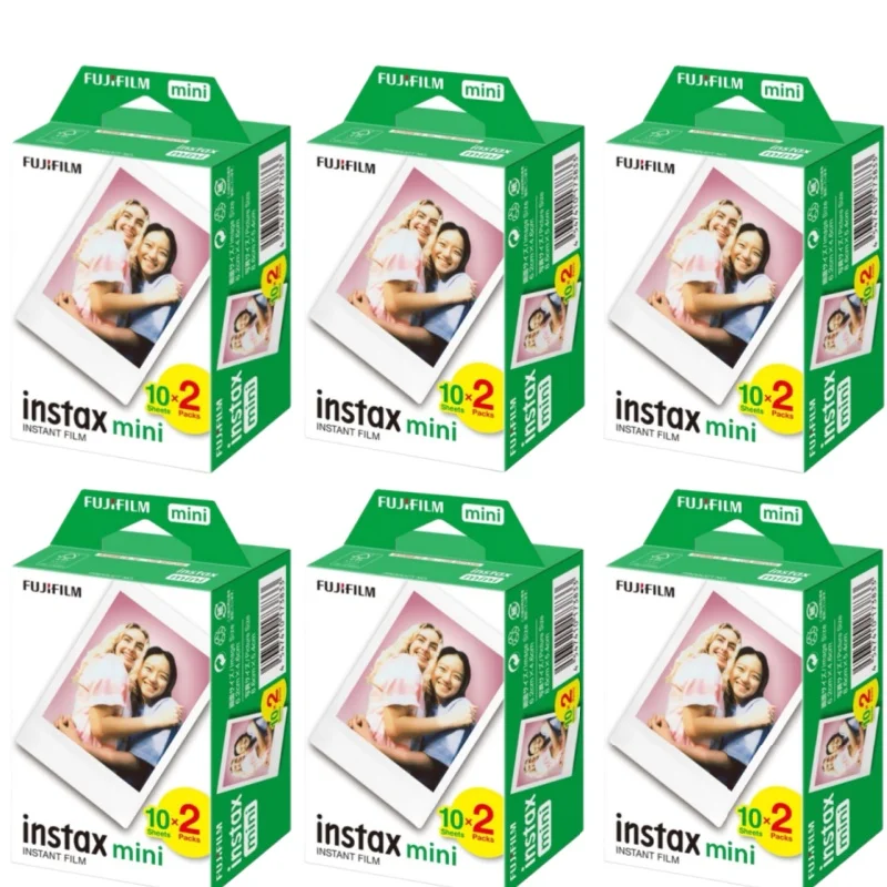 10-20 Sheets Fujifilm Instax Mini White Edge Films Photo Paper 3inch ...