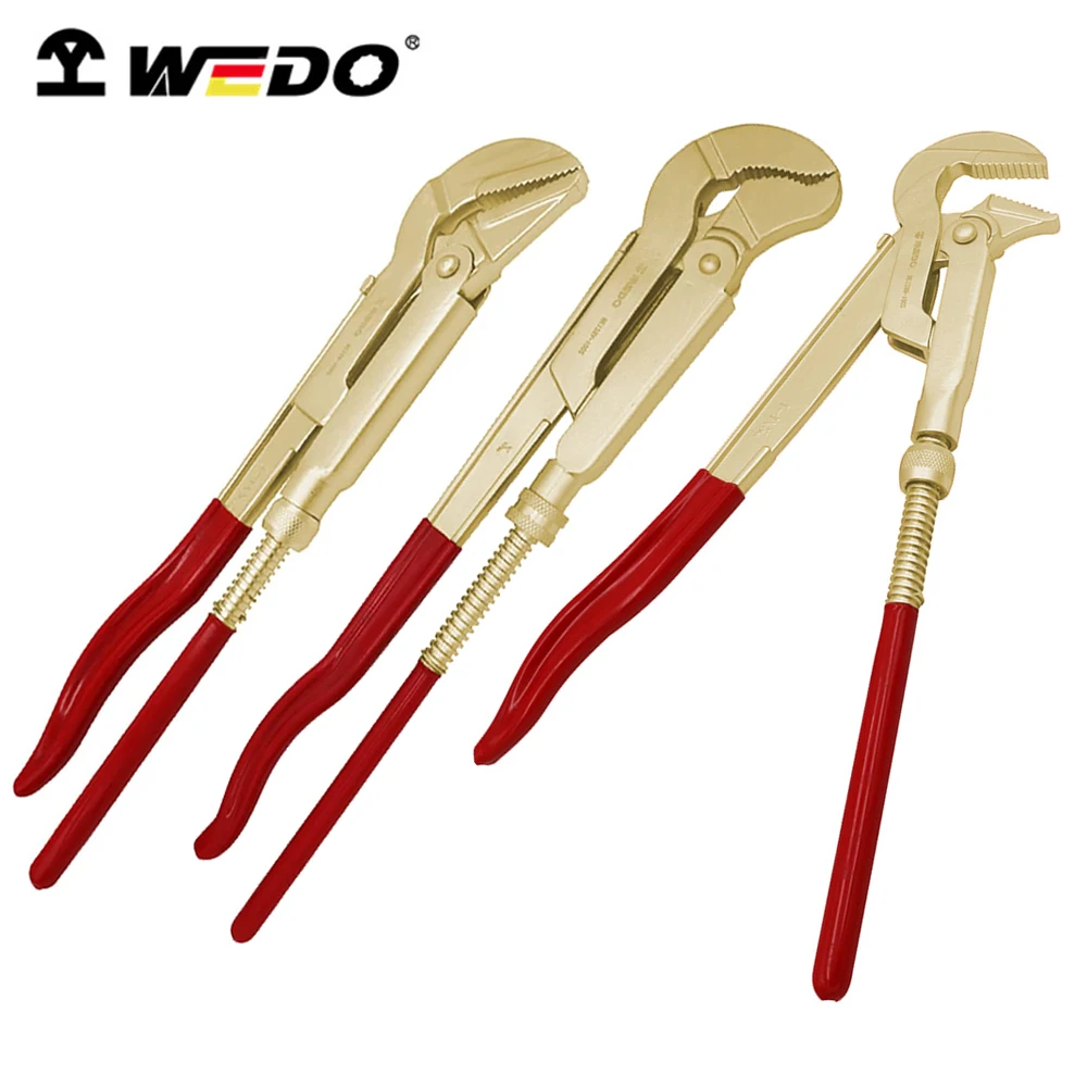 Wedo Swedish Pattern Pipe Wrench, Non-sparking, Non-magnetic, Corrosion ...