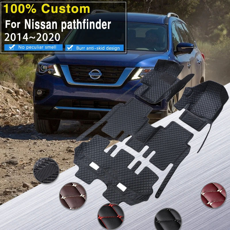 Custom-RHD-Car-Floor-Mats-For-Nissan-Pathfinder-R52-7seat-2014-2020 ...