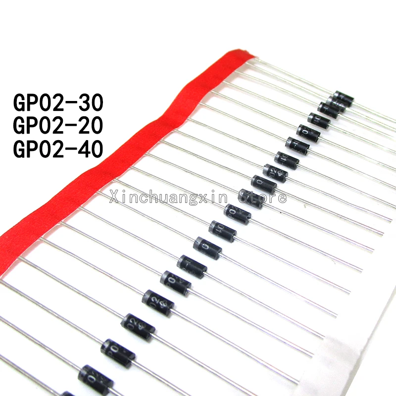 20PCS-GP02-20-GP02-30-GP02-40-Inline-DO-41-0-25A-2000V-3KV-4KV ...
