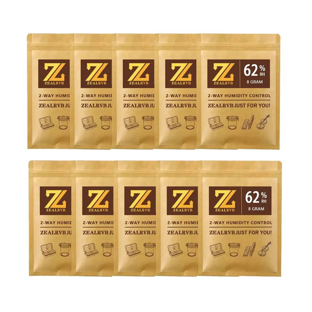 Humidor Packets 62% 8 Grams humidity cigar 69% 2-Way Humidity Control ...