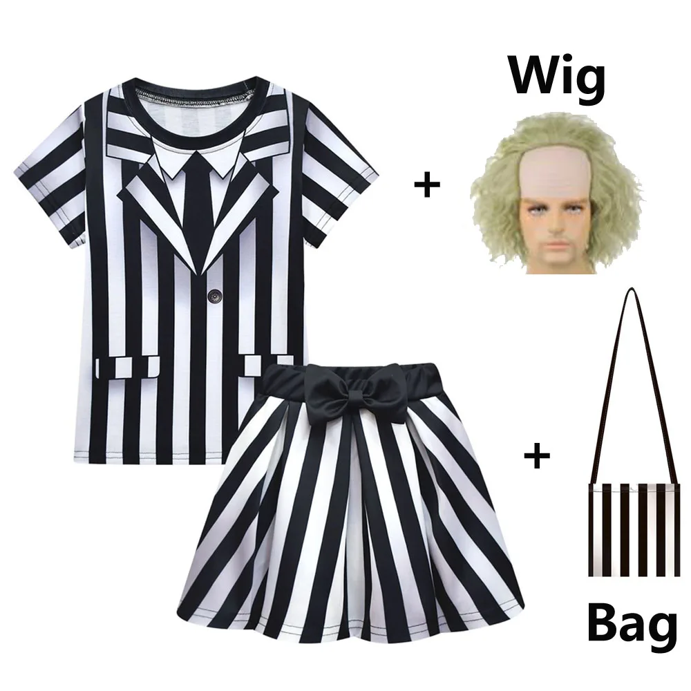 New BBeetlejuice 2 Roleplaying Kids Costume Girl Cosplay Troublemaker ...