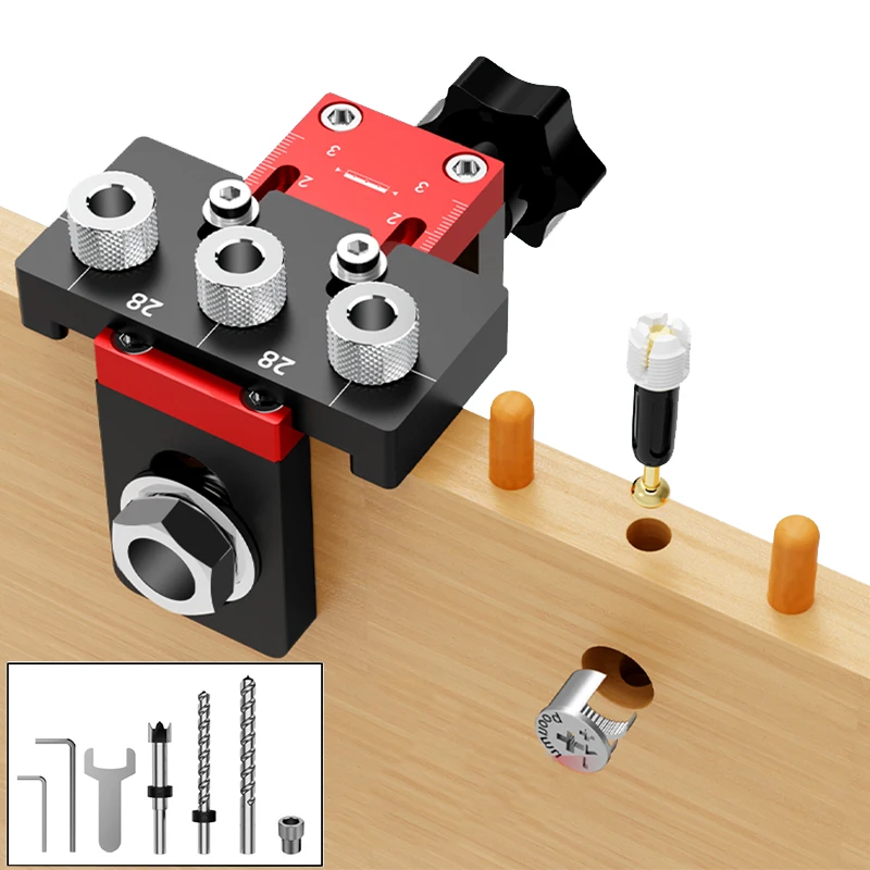 3 in 1 Punch Locator Aluminum Alloy Woodworking Tools 0-52mm Range ...
