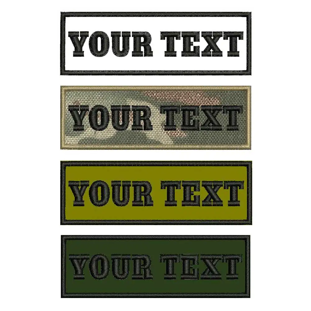 Custom-Name-Tags-Army-Blood-Number-ID-Badage-Embroidered-Patch-with ...