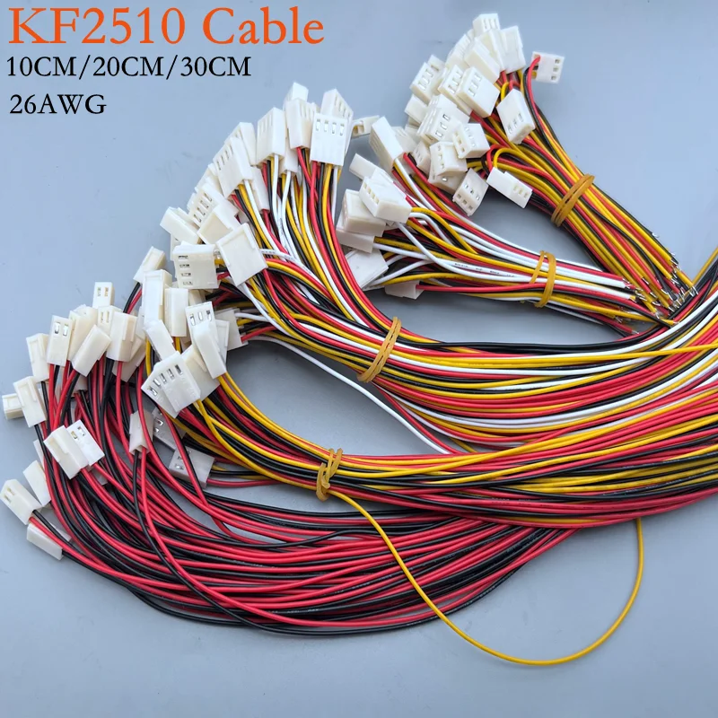 10PCS-KF2510-Cable-Wire-2-54MM-Pitch-Connector-Plug-With-1007-26AWG ...