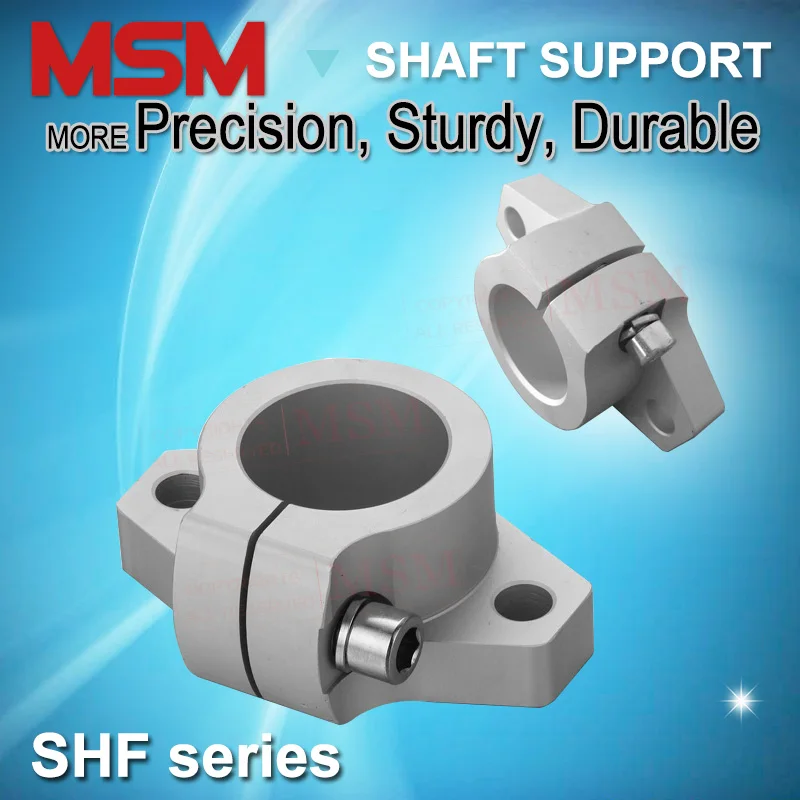 10pcs Msm Horizontal Flange Shaft Support Shf8 Shf10 Shf12 Shf13 Shf16 Shf20 Shf25 Shf30 ...