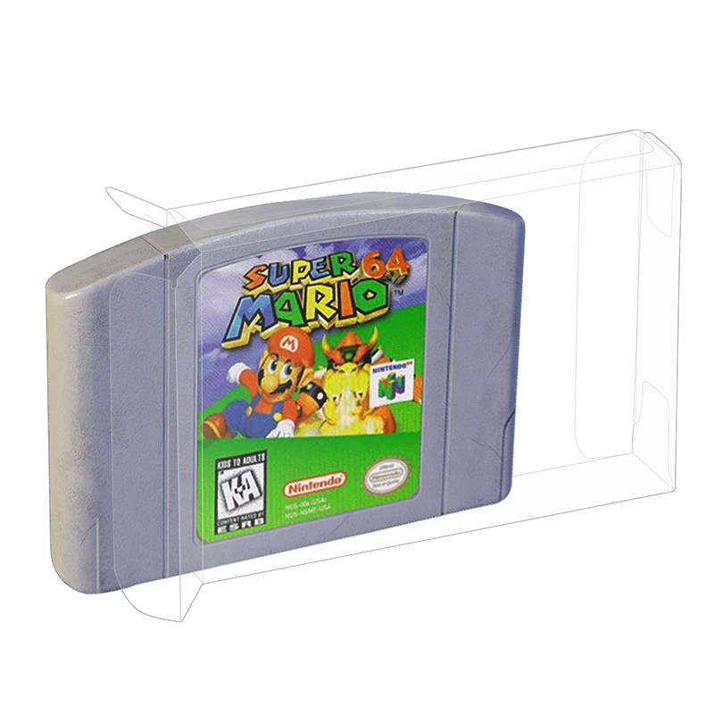N64 Cartridge Display Box Cart Protector Cover Box for N64 Game Card ...