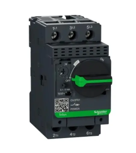 GV2-P08 GV2P08 Motor circuit breaker, TeSys GV2, 3P, 2.5-4 A, thermal ...