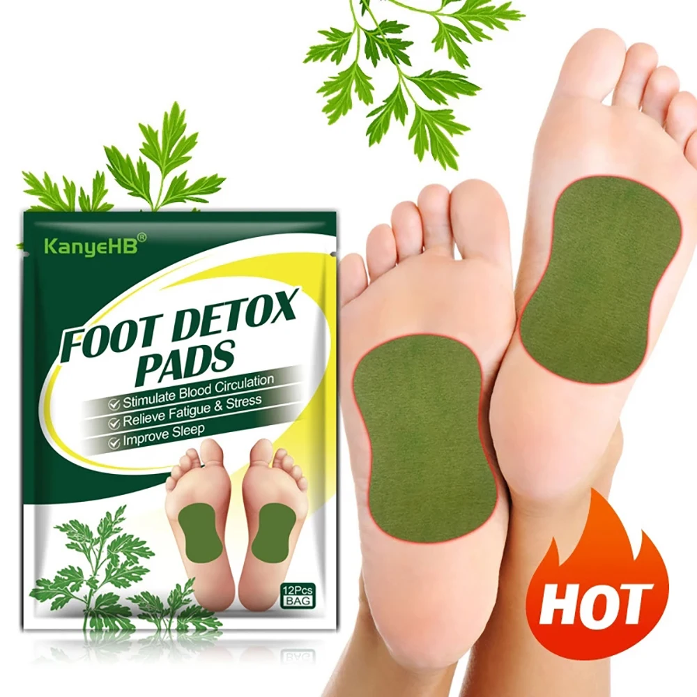 Natural-Herbal-Wormwood-Artemisia-Argyi-Detox-Foot-Care-Patche-Pad-12 ...