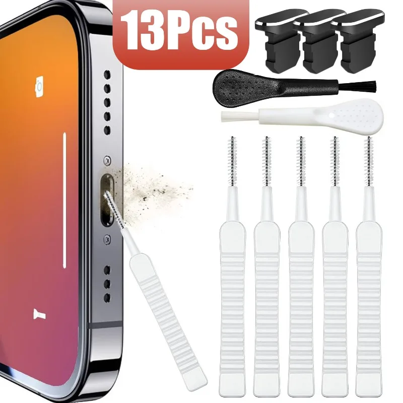 Mini Cleaning Brush Mobile Phone Dust Plug Phone Charging Port Stopper ...