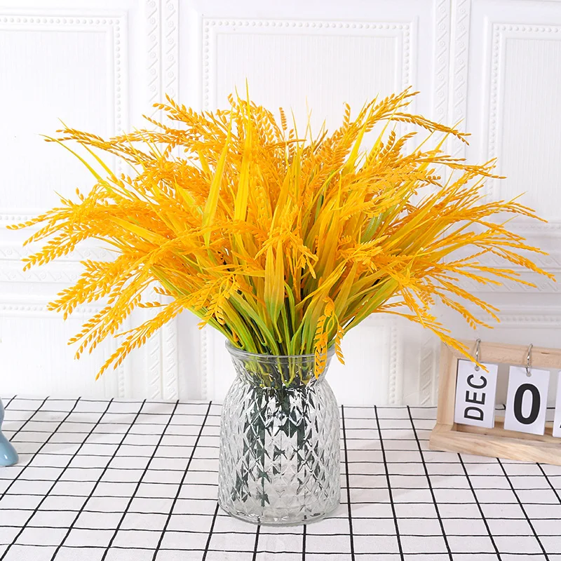 Artificial Grass Wheat Plant | Golden Artificial Plants | Golden Plants ...
