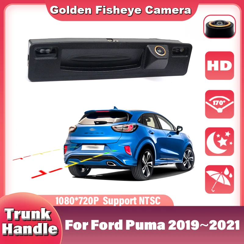 HD CCD Waterproof 1080X720 Rear View Camera For Ford Puma 2019 2020 ...