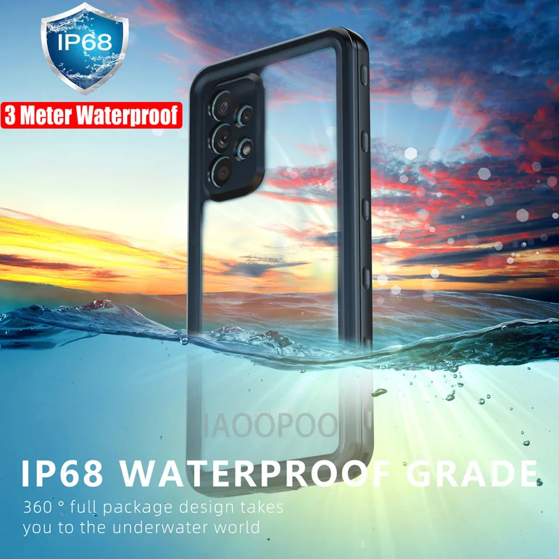 IP68 3 Meter Waterproof Case For Samsung Galaxy A56 A55 A54 A53 A37 A36 ...
