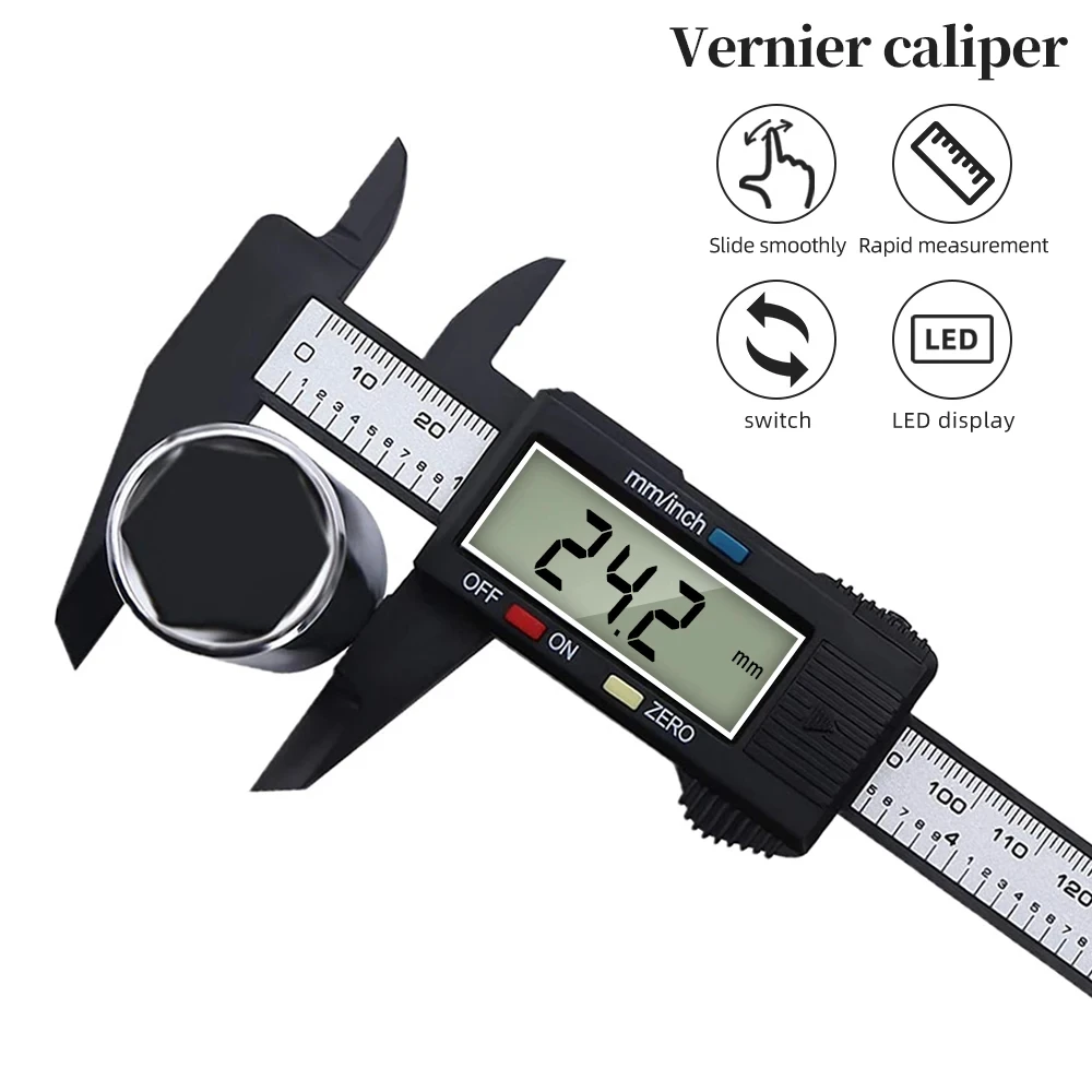 Digital-Vernier-Caliper-0-150mm-Ruler-Electronic-Micrometer-Ruler-Depth ...