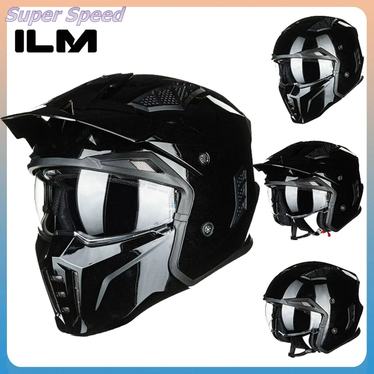 ILM-Motorcycle-Helmet-Detachable-Multi-purpose-Combination-Full-face ...