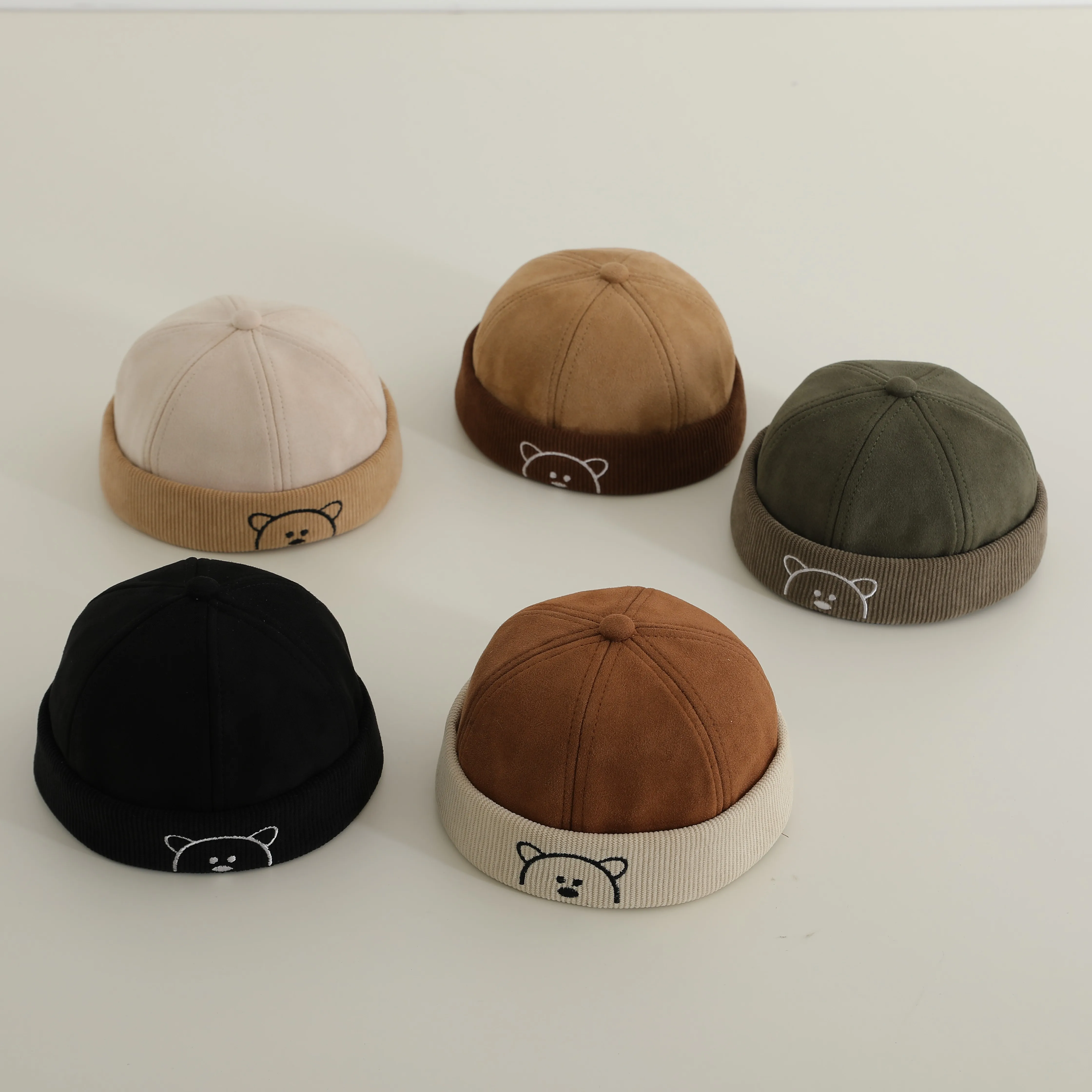 Korean-Baby-Adjustable-Landlord-Hats-Boy-Girl-Hip-Hop-Docker-Cap-Solid ...
