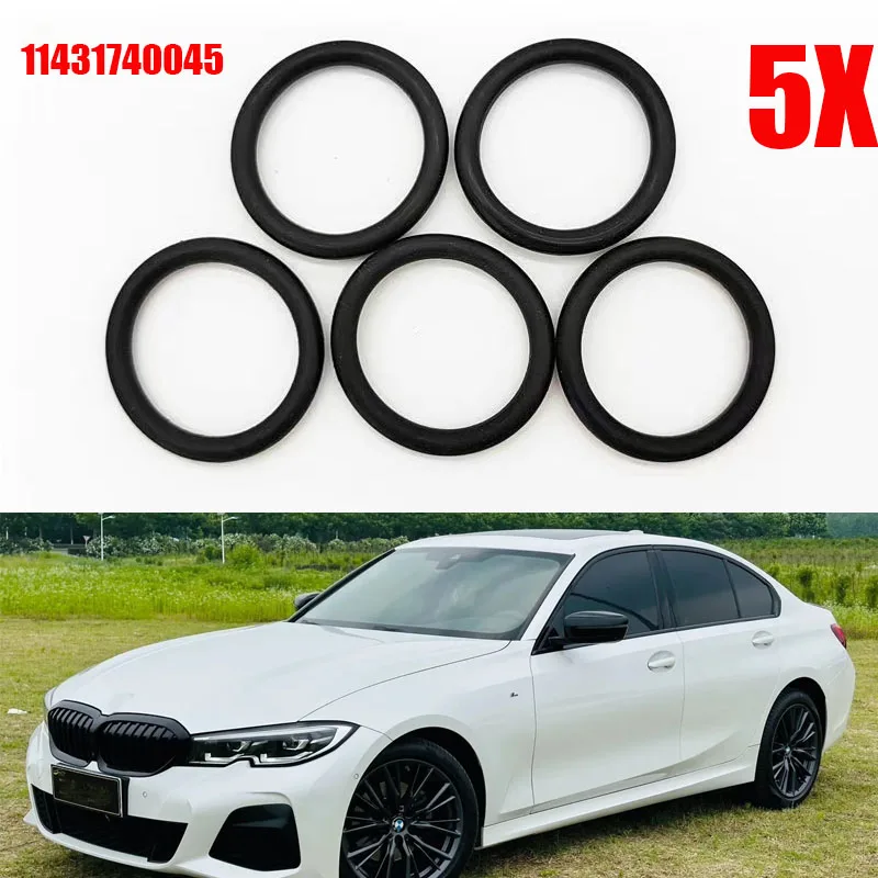 5Pcs 11431740045 Oil Pan Level Indicator O Ring Seal For BMW 3 5 7 ...