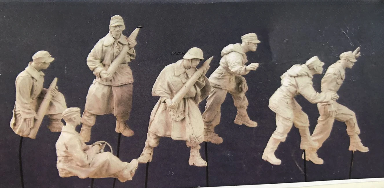 1-35-Scale-Die-cast-Resin-Figure-Model-Assembly-Kit-7-Persons-Unpainted ...